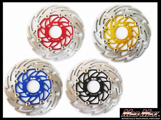 PCX125(JF28/JF56)/PCX150(KF12/KF18) ウェーブブレーキディスク 260mm ゴールド [株式会社マッドマックス]