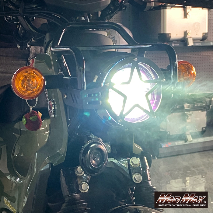 Mr.Quick製 ホンダ CC50/CC110 クロスカブ スター ヘッドライトガード イエロー [株式会社マッドマックス]