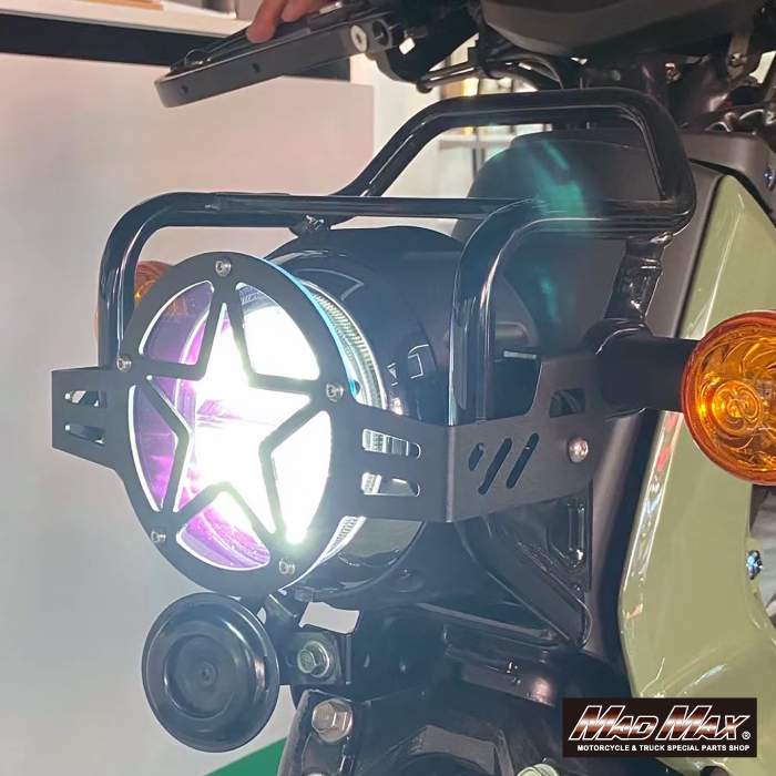 Mr.Quick製 ホンダ CC50/CC110 クロスカブ スター ヘッドライトガード スモーク [株式会社マッドマックス]